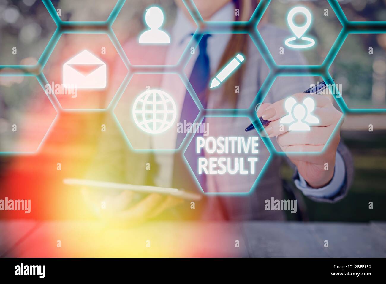 Conceptual hand writing showing Positive Result. Concept meaning shows ...