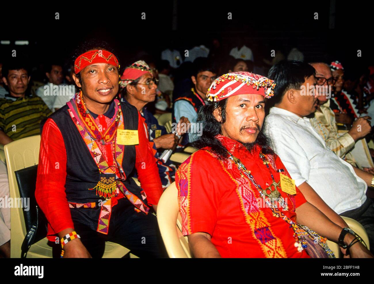 Tribal representatives, President's meeting, Butuan City, Mindanao ...