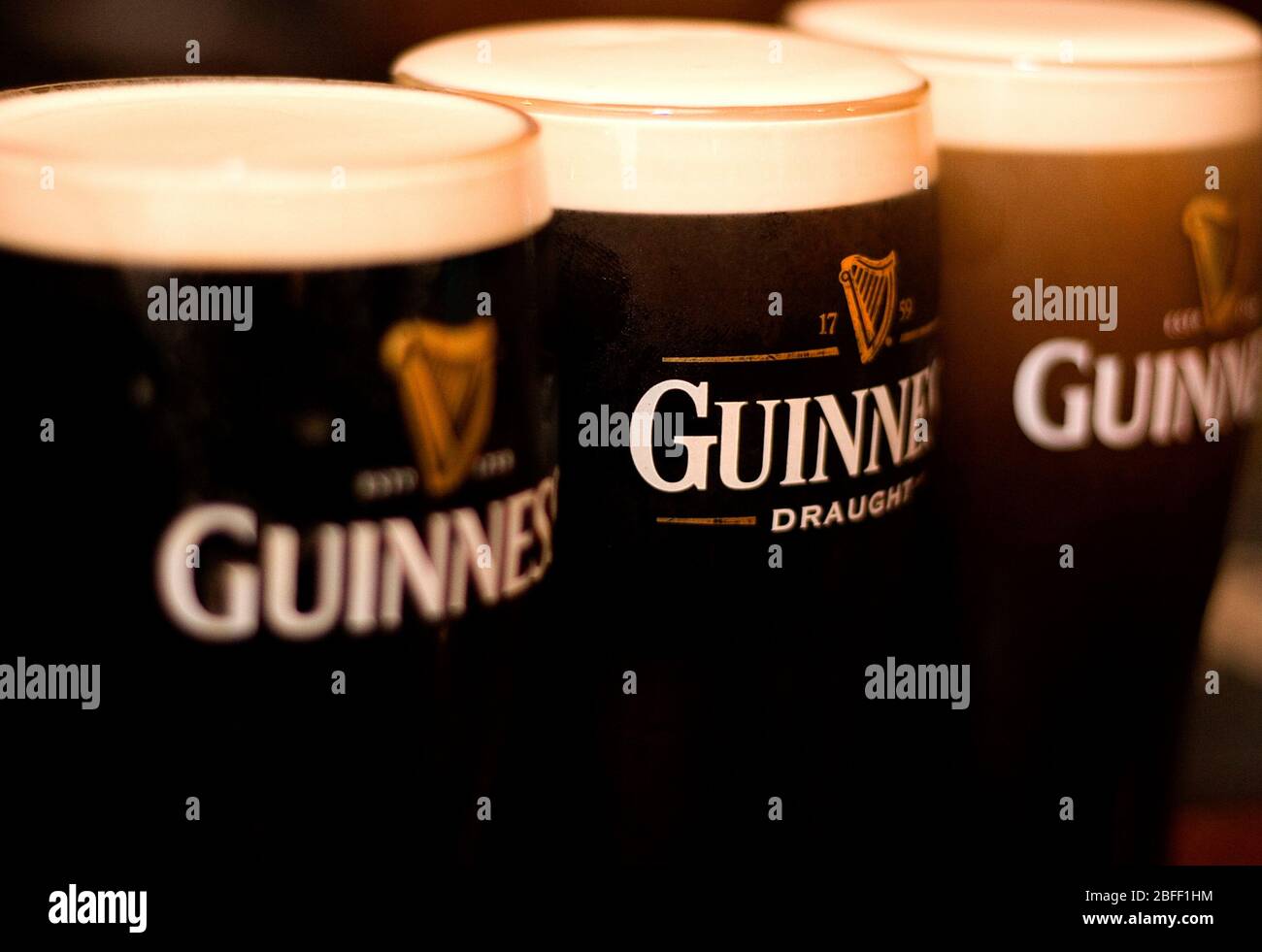 Illustrative image of Guiness Pints Stock Photo - Alamy