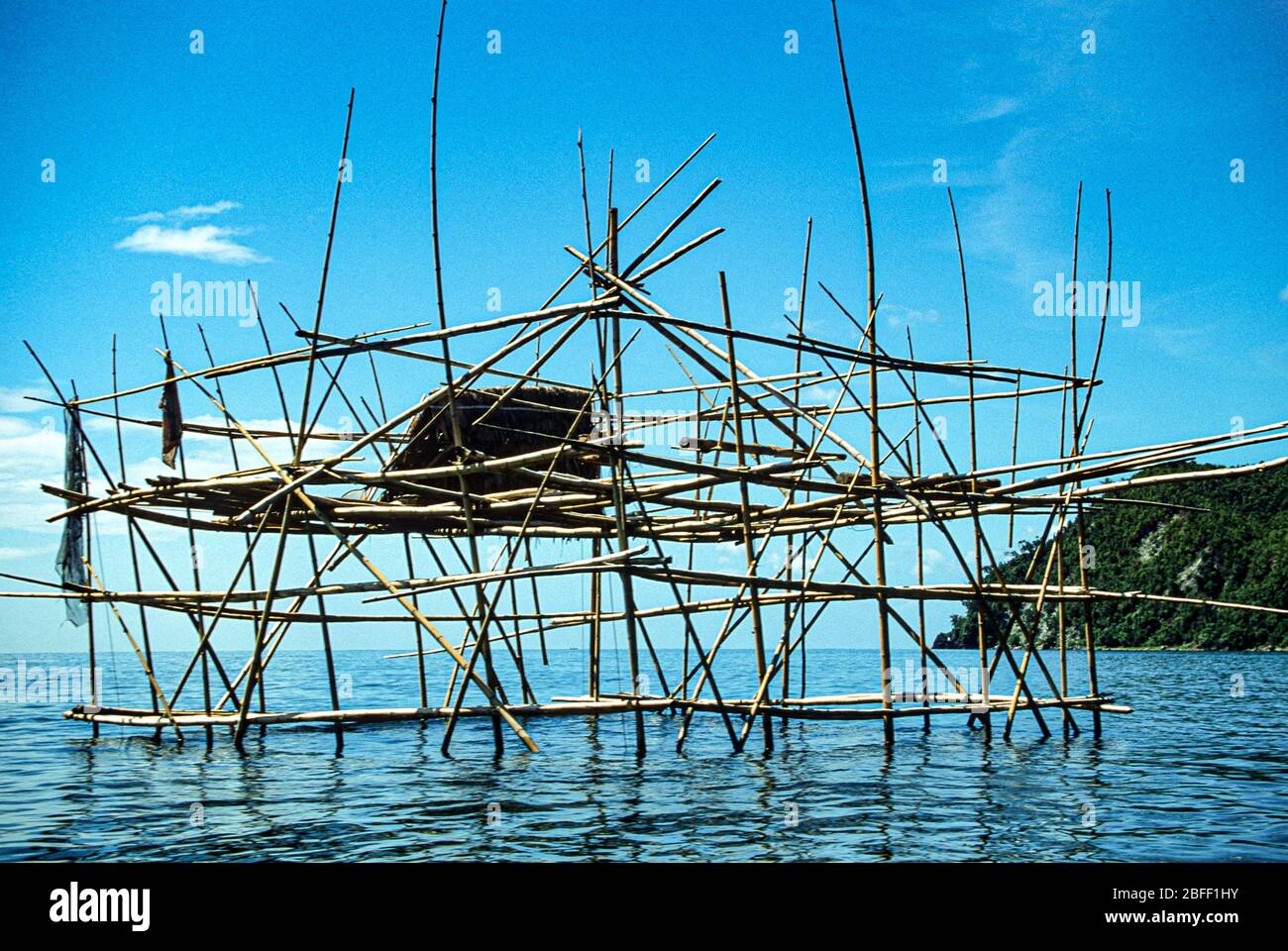 Fish trap, Mindanao, Philippines, March 1996 Stock Photo - Alamy