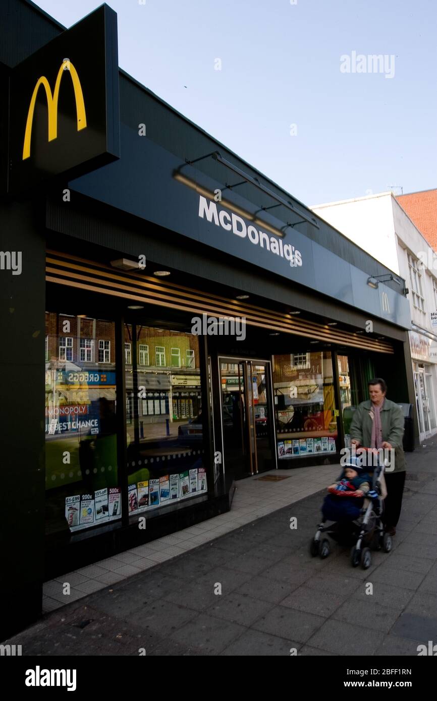 External Photograph of MacDonalds Fast Food outlet Stock Photo - Alamy