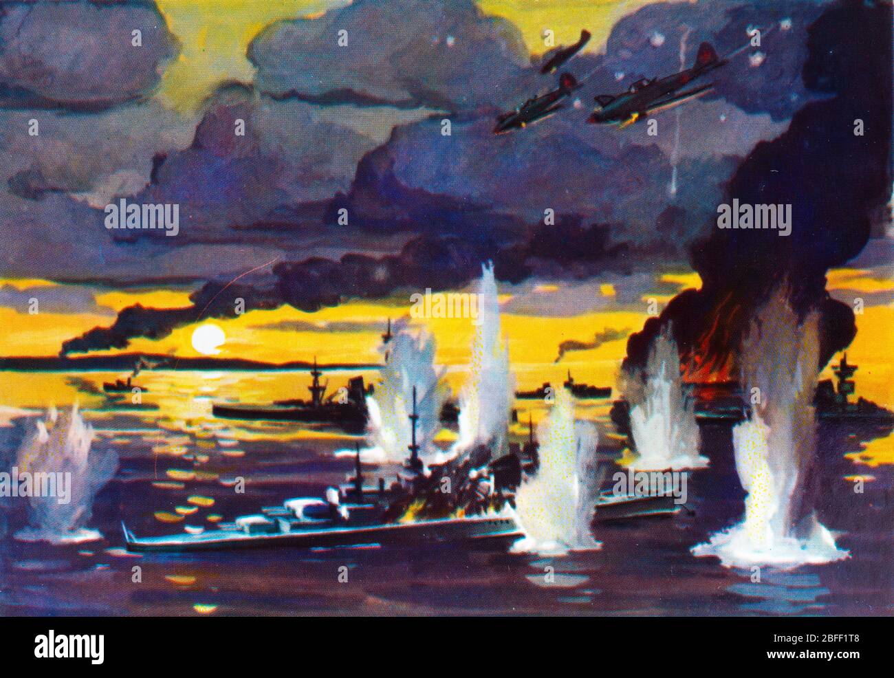 Soviet naval aviation attack, Swinemunde, 1945, WWII, Baltic fleet ...