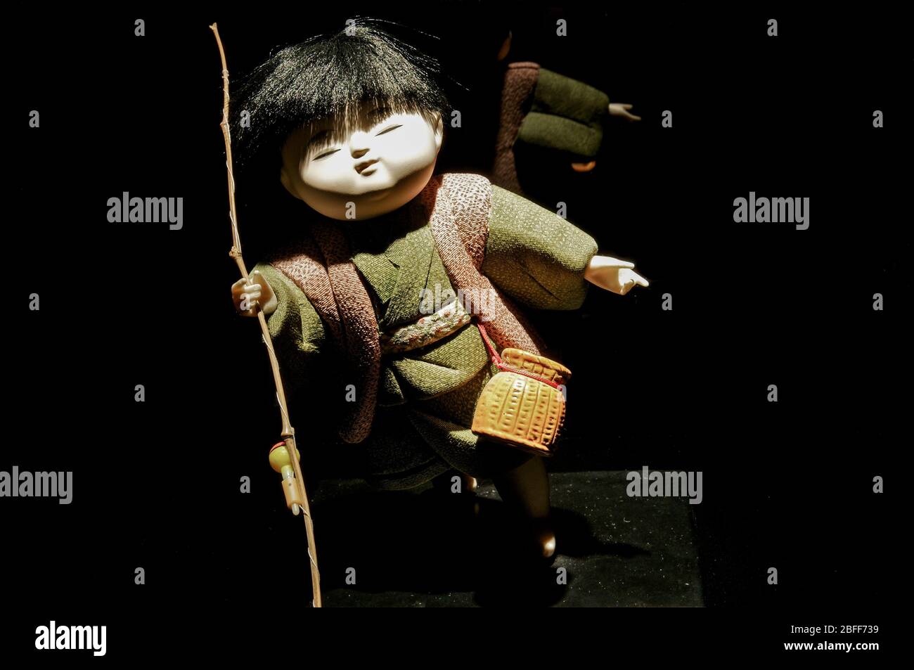 A Japanese NingYo doll, exhibited wearing a traditional costume Stock ...