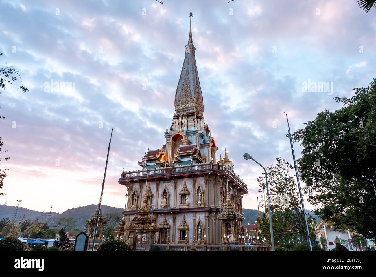 Wat Chalong Temple, Phuket / Thailand - January 17, 2020: Wat Chalong ...
