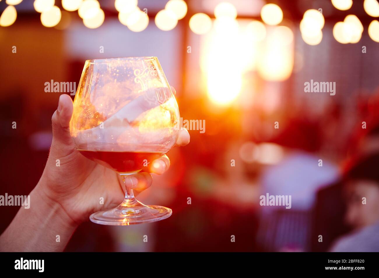Cocktail party at sunset Stock Photo - Alamy