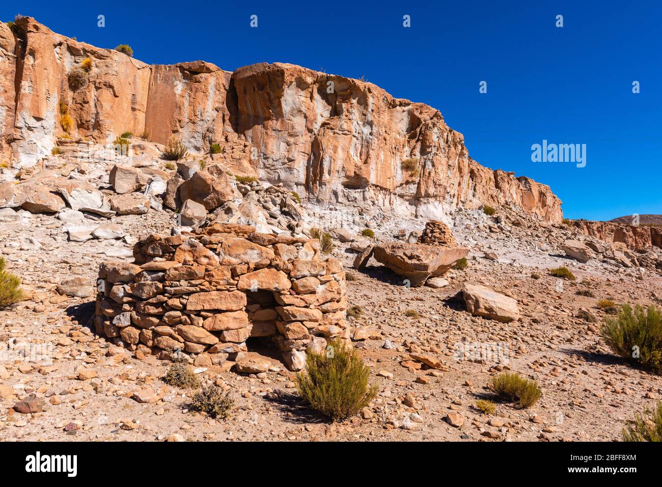 Abandoned Farm Patahuasy, Andean Puna, Susques, Department Jujuy ...