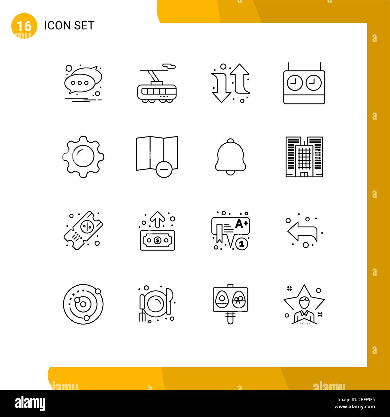16 User Interface Outline Pack of modern Signs and Symbols of makeup ...