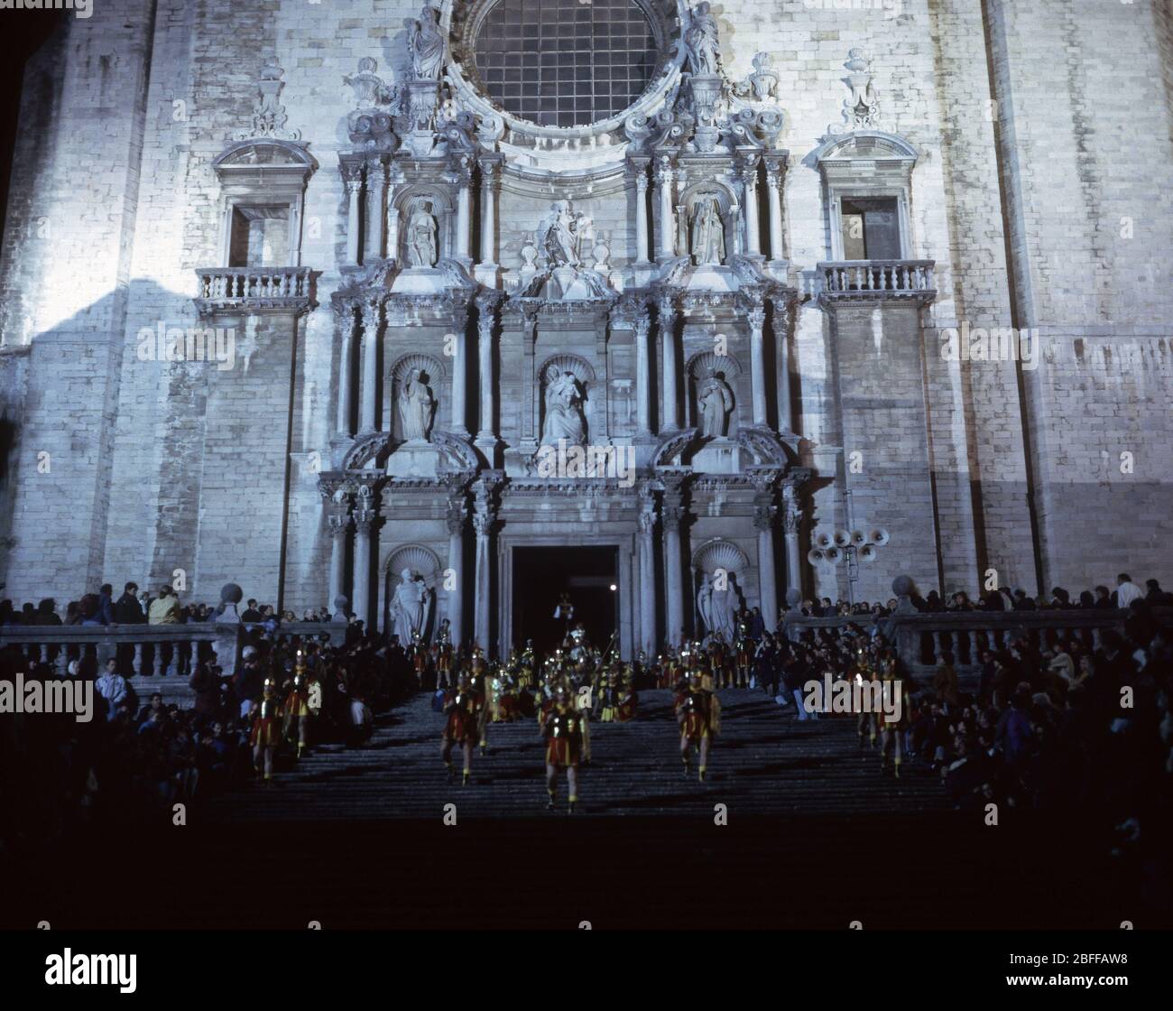 EXTERIOR-PROCESION DE SEMANA SANTA. Location: CATEDRAL-EXTERIOR. GERONA ...