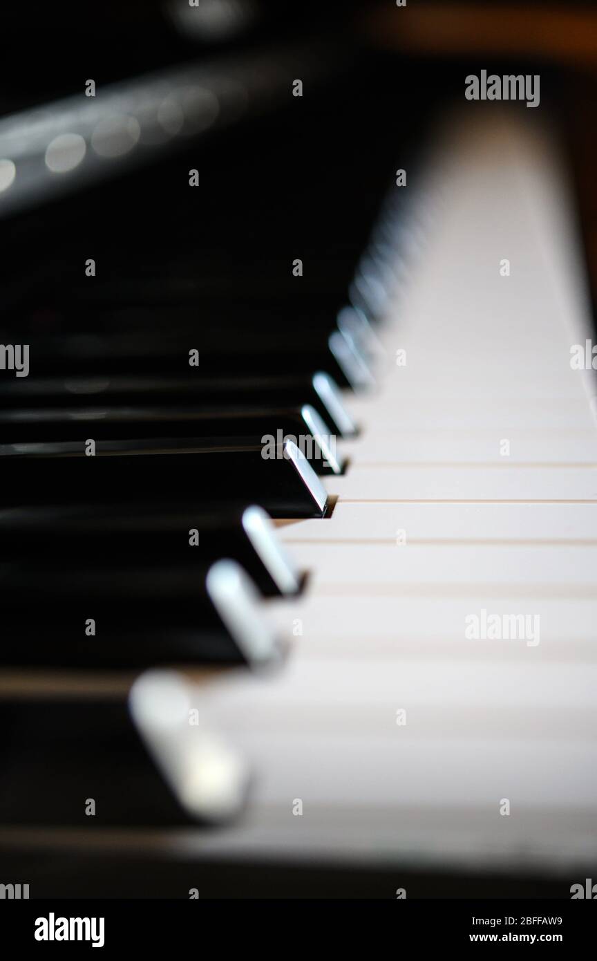 Closeup of a piano keyboard Stock Photo - Alamy