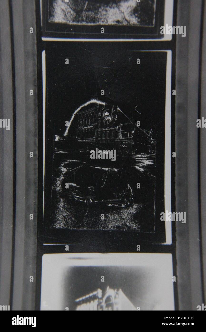Fine 70s vintage extreme high contrast contact print photography of acr ...