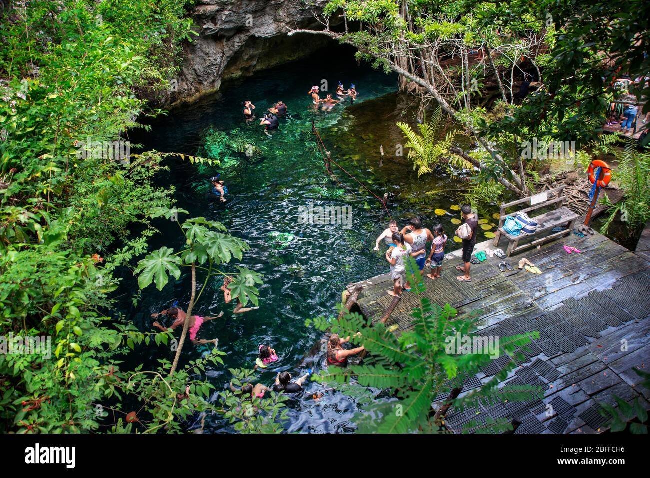 Gran Cenote de Tulum in Yucatan Peninsula, Quintana Roo, Mexico. There ...