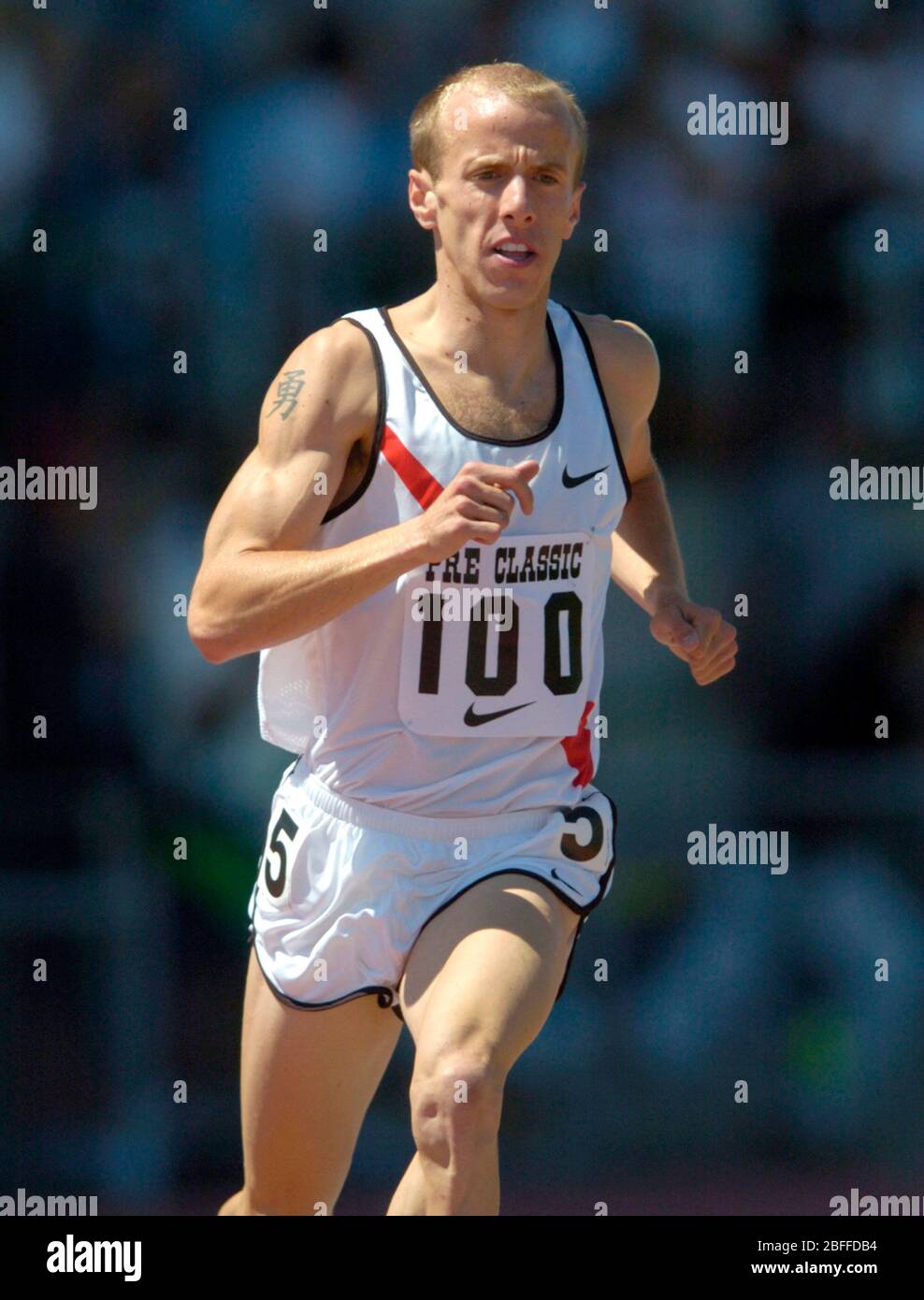Eugene, United States. 19th June, 2004. Alan Webb wins the Bowerman men ...