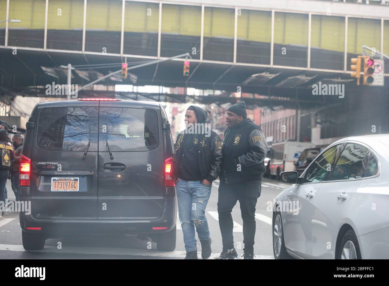November 28, 2019, Manhattan NY: Two black men wearing the Alpha Phi ...
