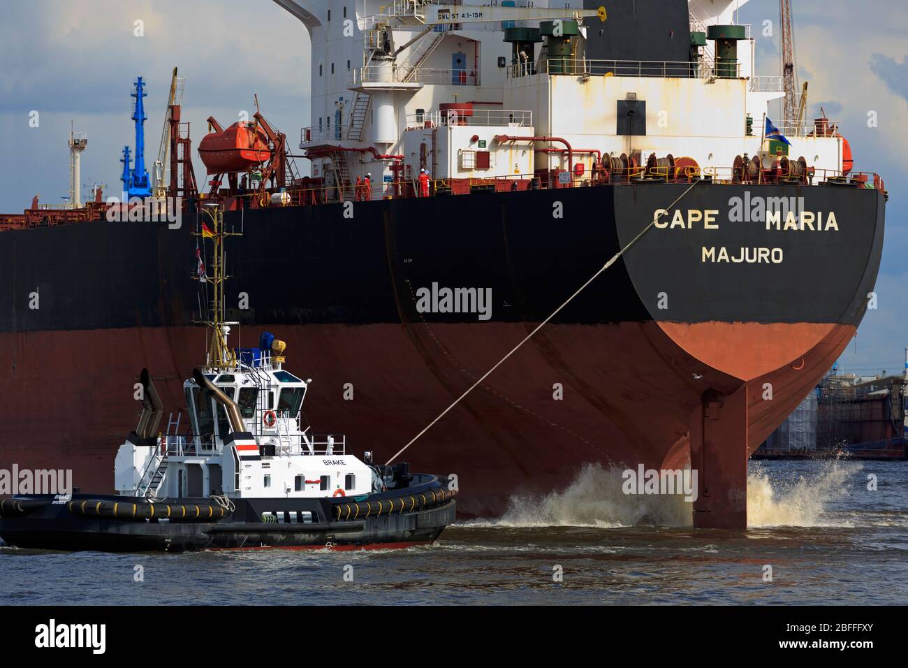 Oil Tanker, Elbe River, Hamburg, Germany, Europe Stock Photo - Alamy