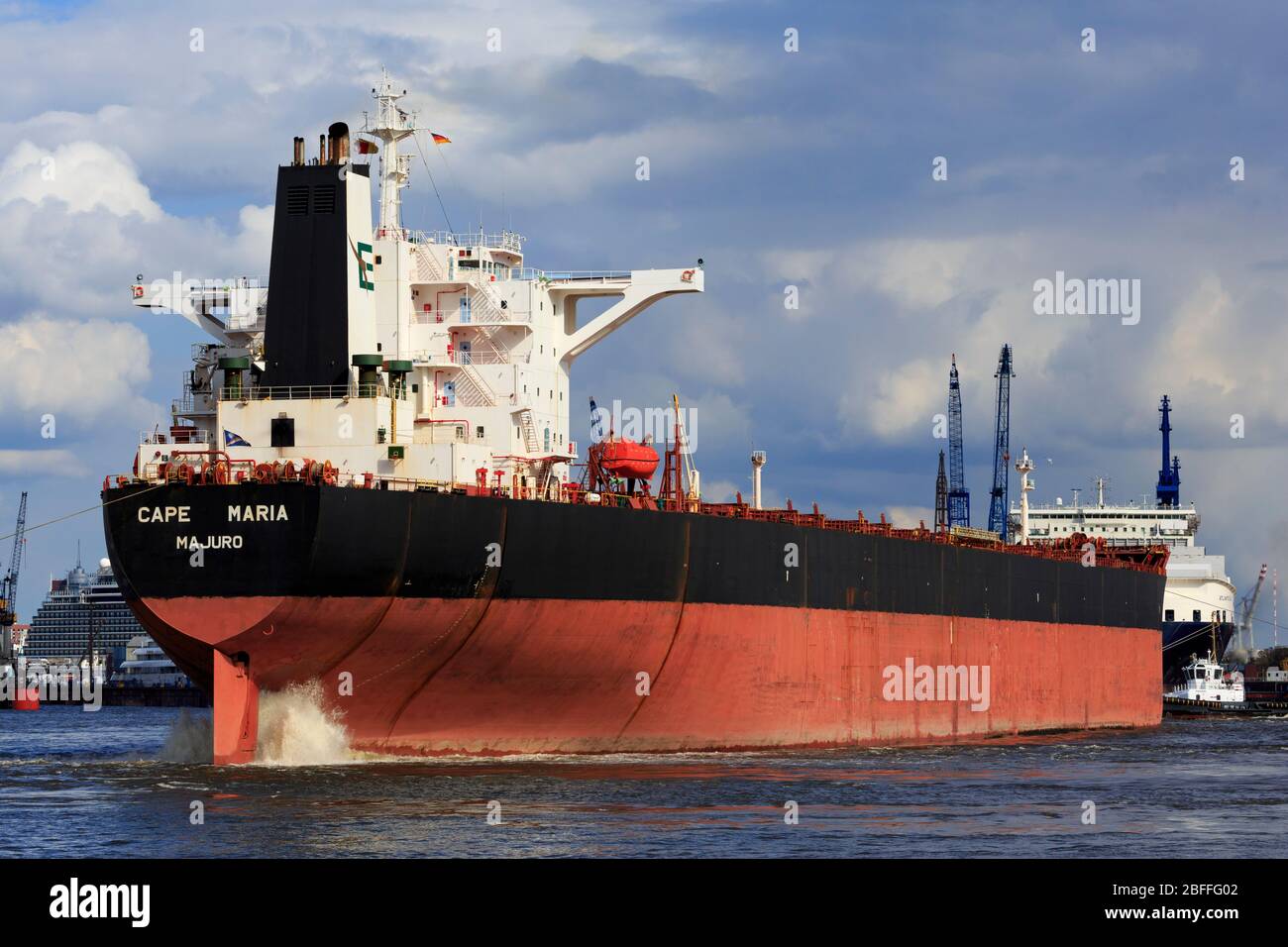 Oil Tanker, Elbe River, Hamburg, Germany, Europe Stock Photo - Alamy