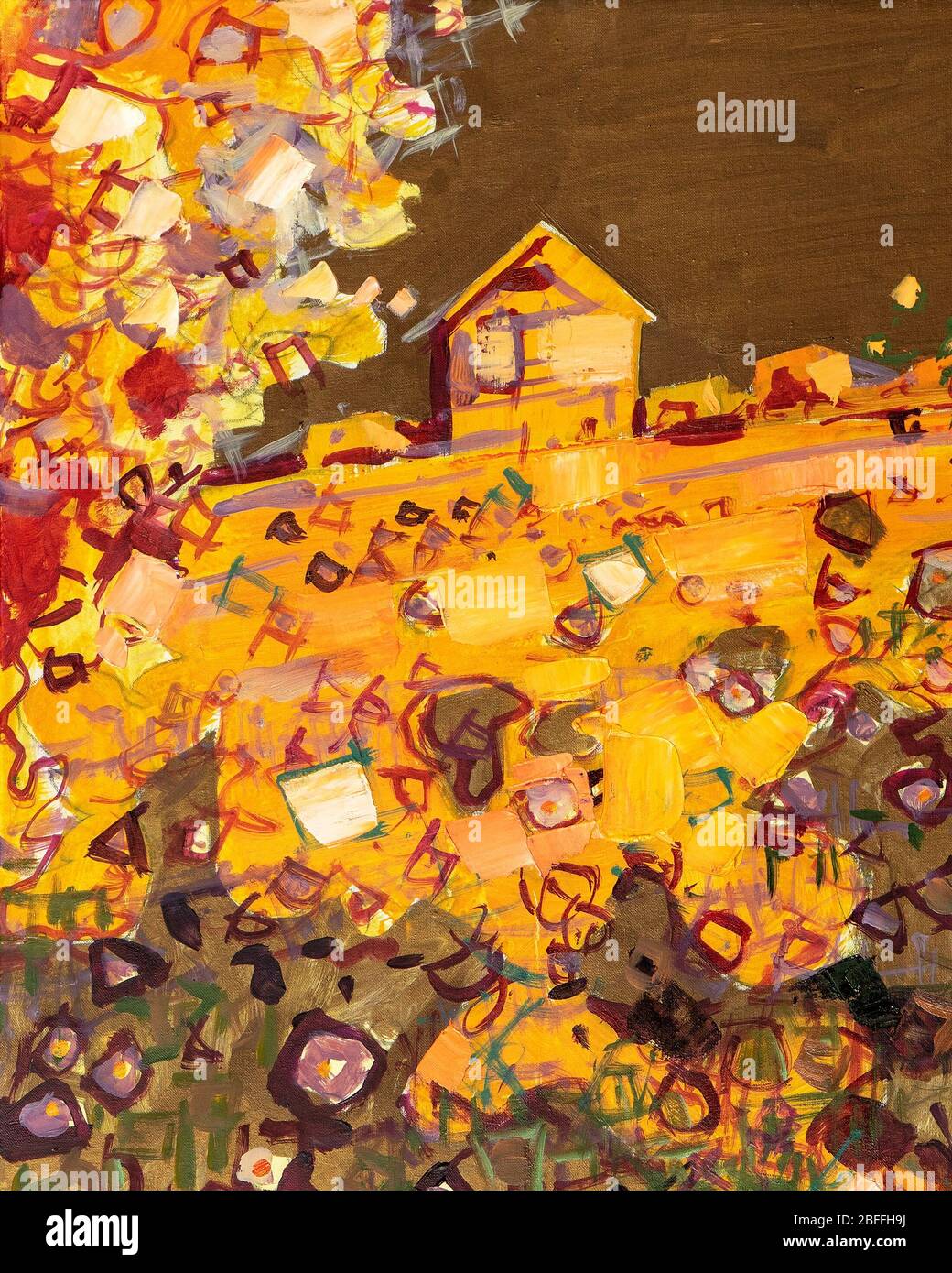 oil painting fragment, abstract illustration Stock Photo - Alamy