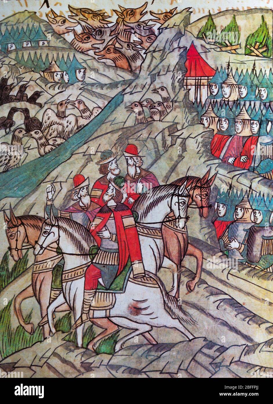 Medieval manuscript battle hi-res stock photography and images - Alamy