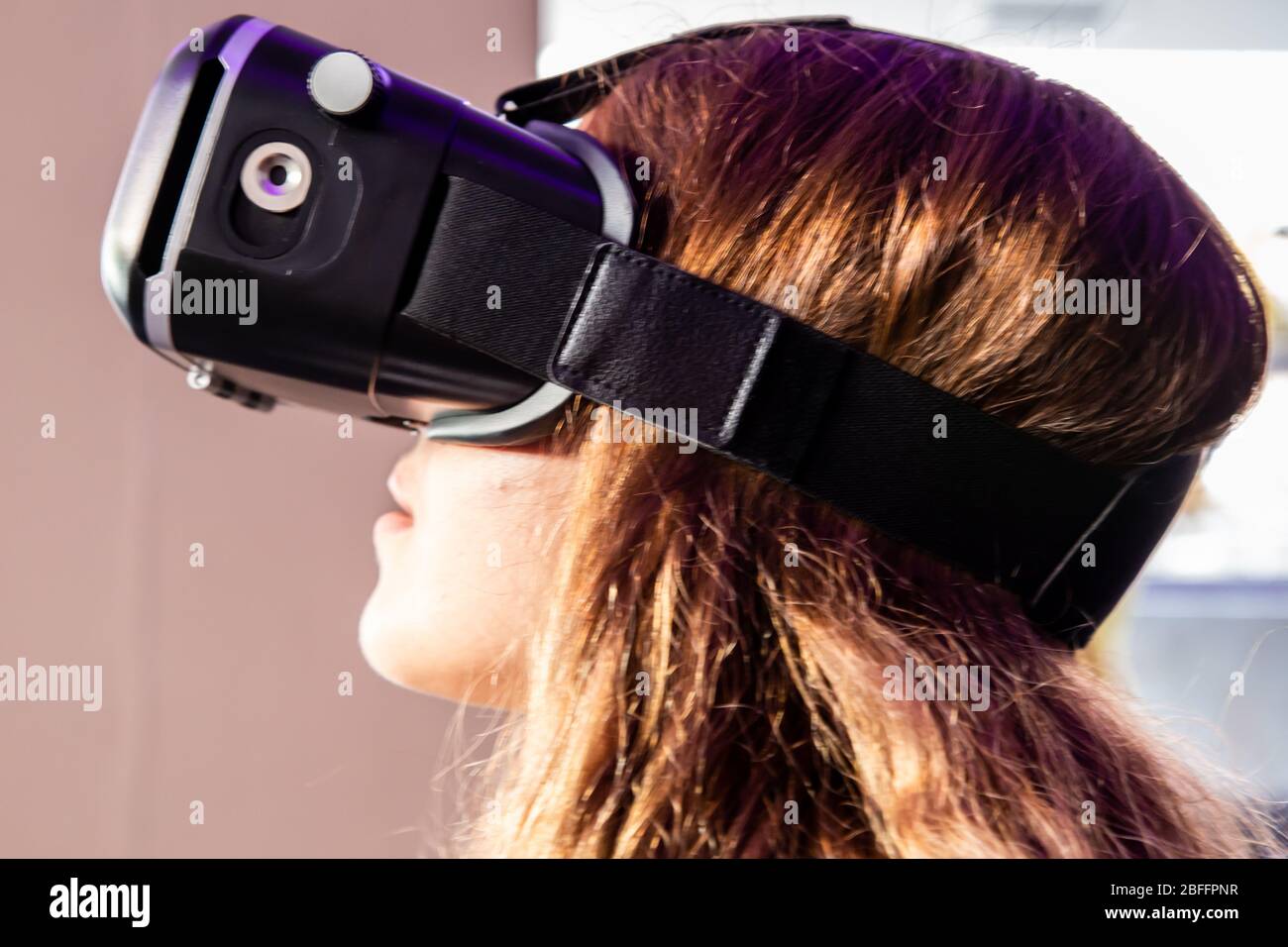 Millennial girl wearing face hi-res stock photography and images - Alamy