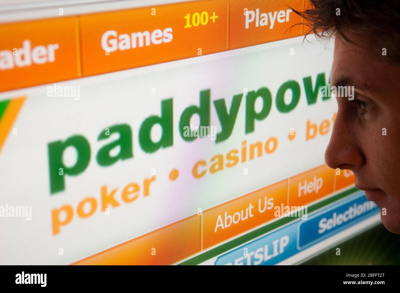 Illustrative image of the Paddy Power website Stock Photo - Alamy