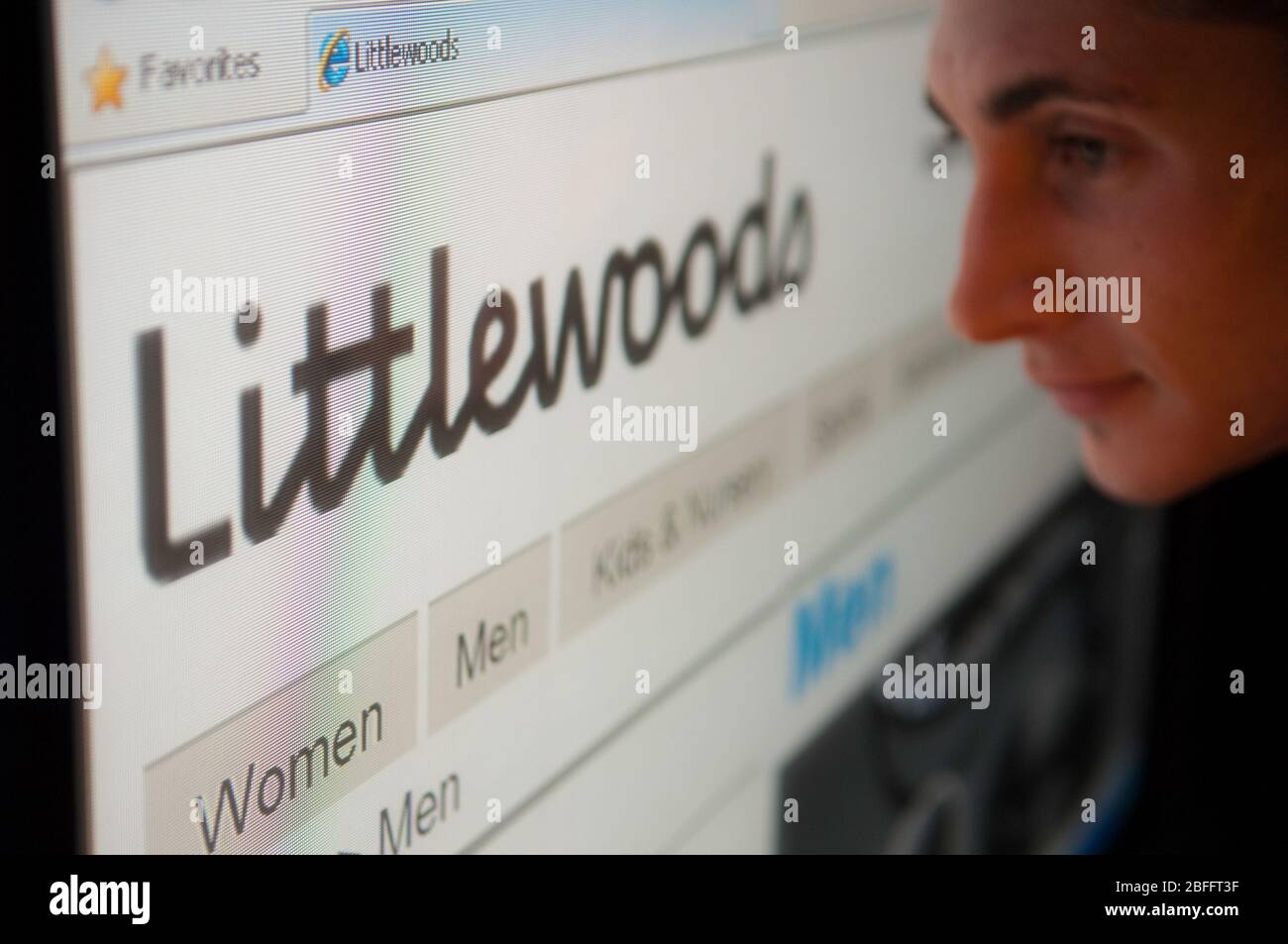 Illustrative image of the Littlewoods website Stock Photo - Alamy