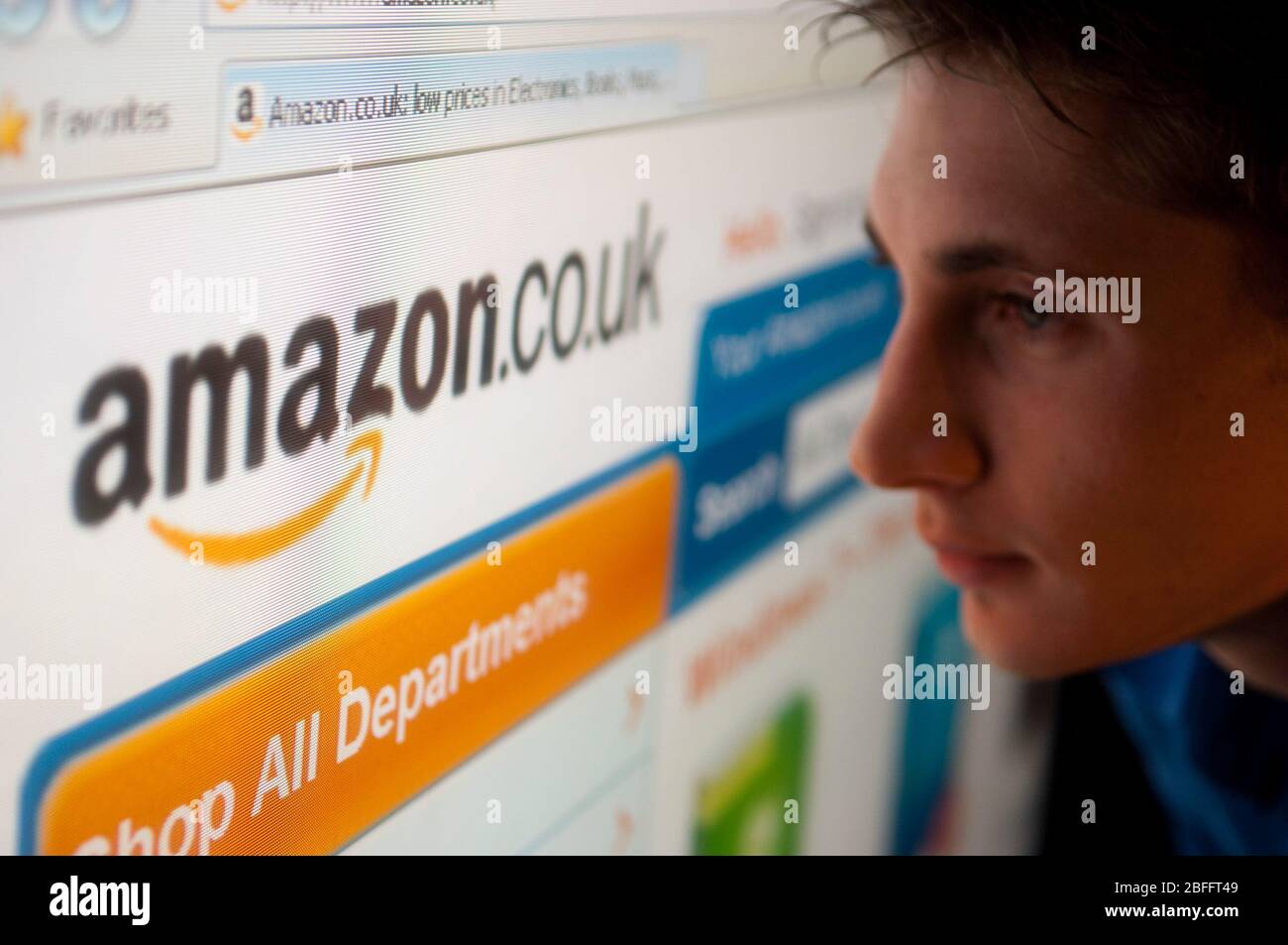 Illustrative image of the Amazon website Stock Photo - Alamy