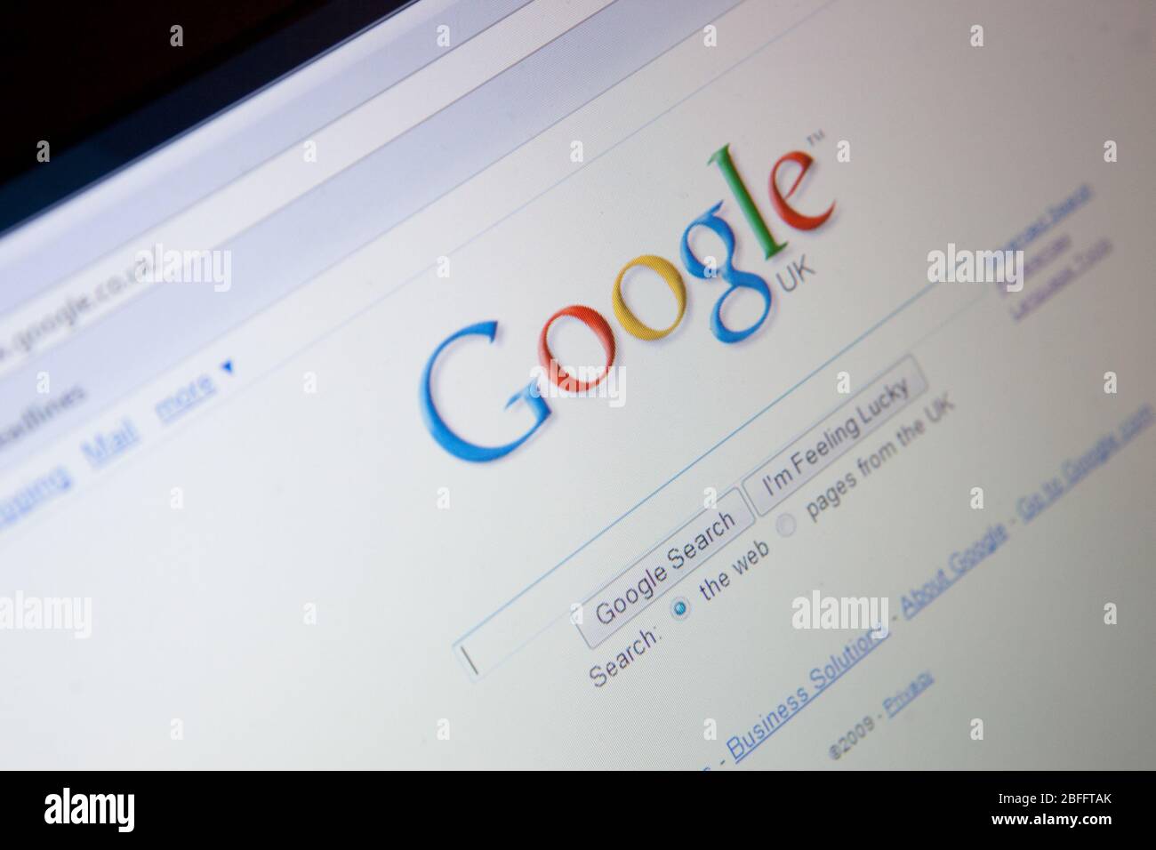 Illustrative image of the Google search engine website Stock Photo - Alamy