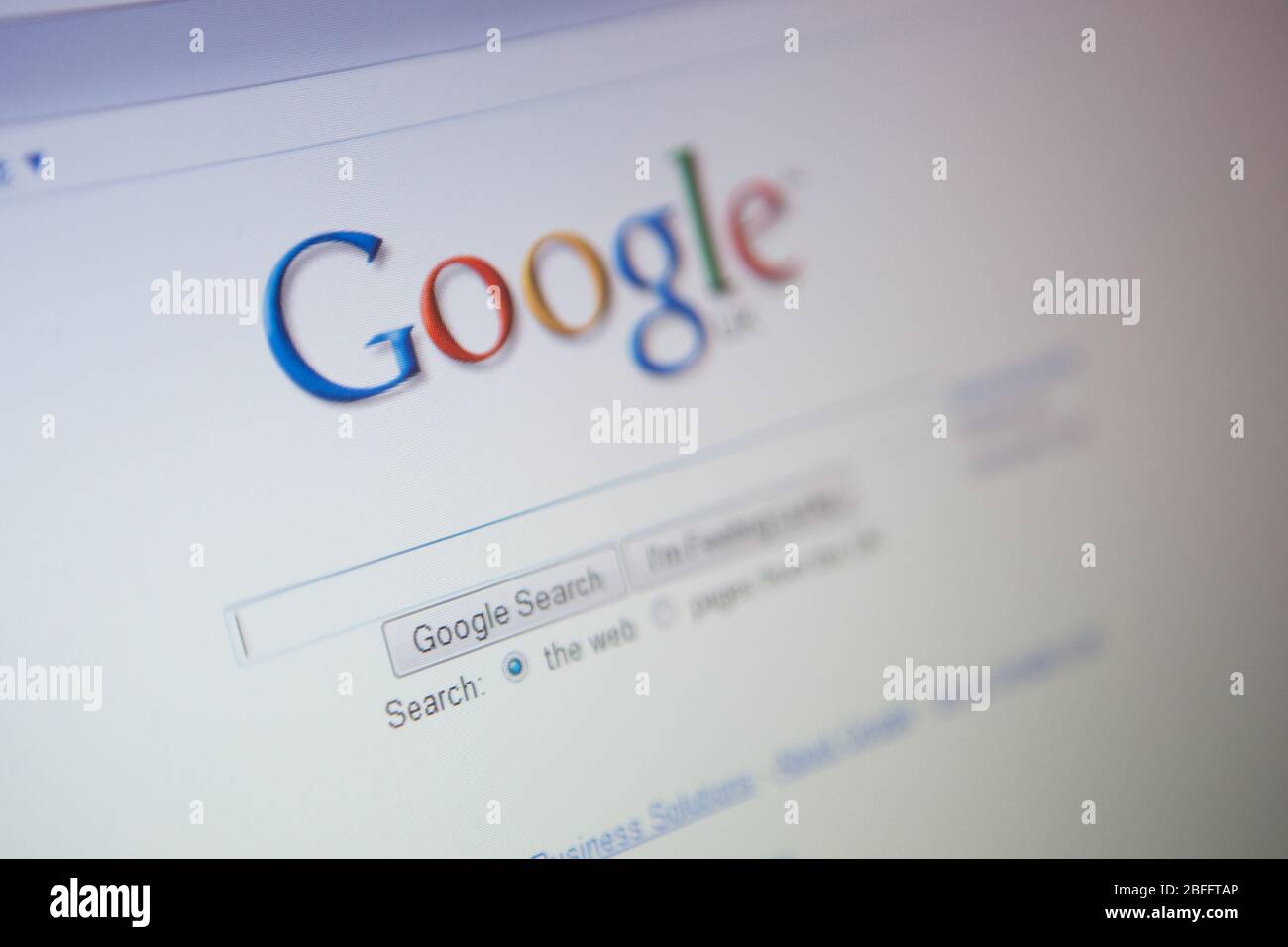 Illustrative image of the Google search engine website Stock Photo - Alamy