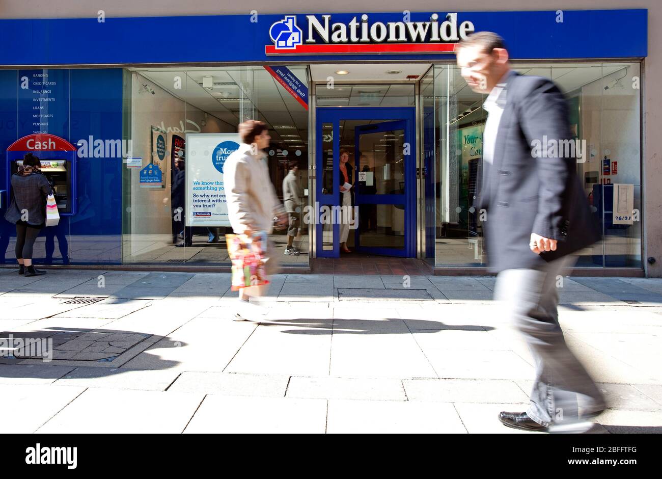 Nationwide building society customers hi-res stock photography and ...