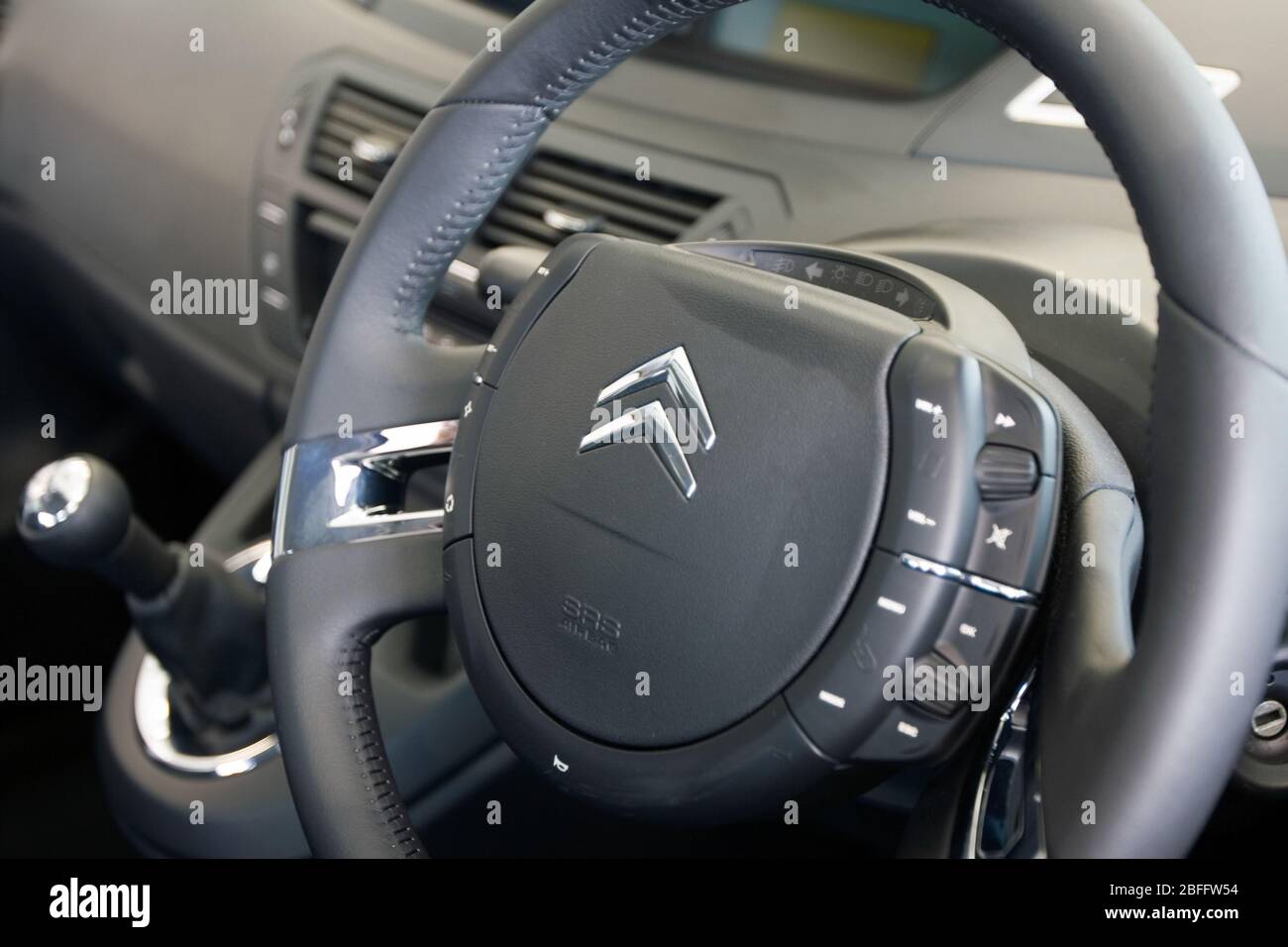 Interior of a Citroen car and dealership Stock Photo - Alamy