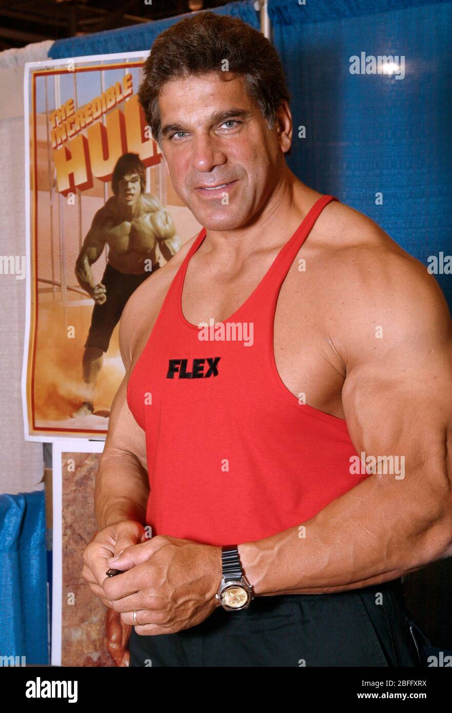 Lou Ferrigno at The Wizard World Convention held at the Philadelphia ...