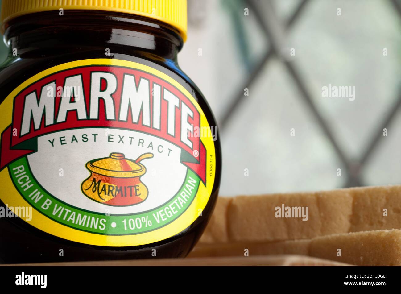 Illustrative image of Marmite, a Unilever food product Stock Photo - Alamy