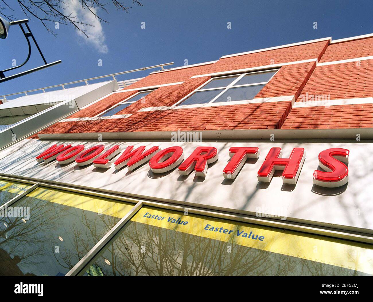 Exterior of a Woolworth store. The company went into administration in ...