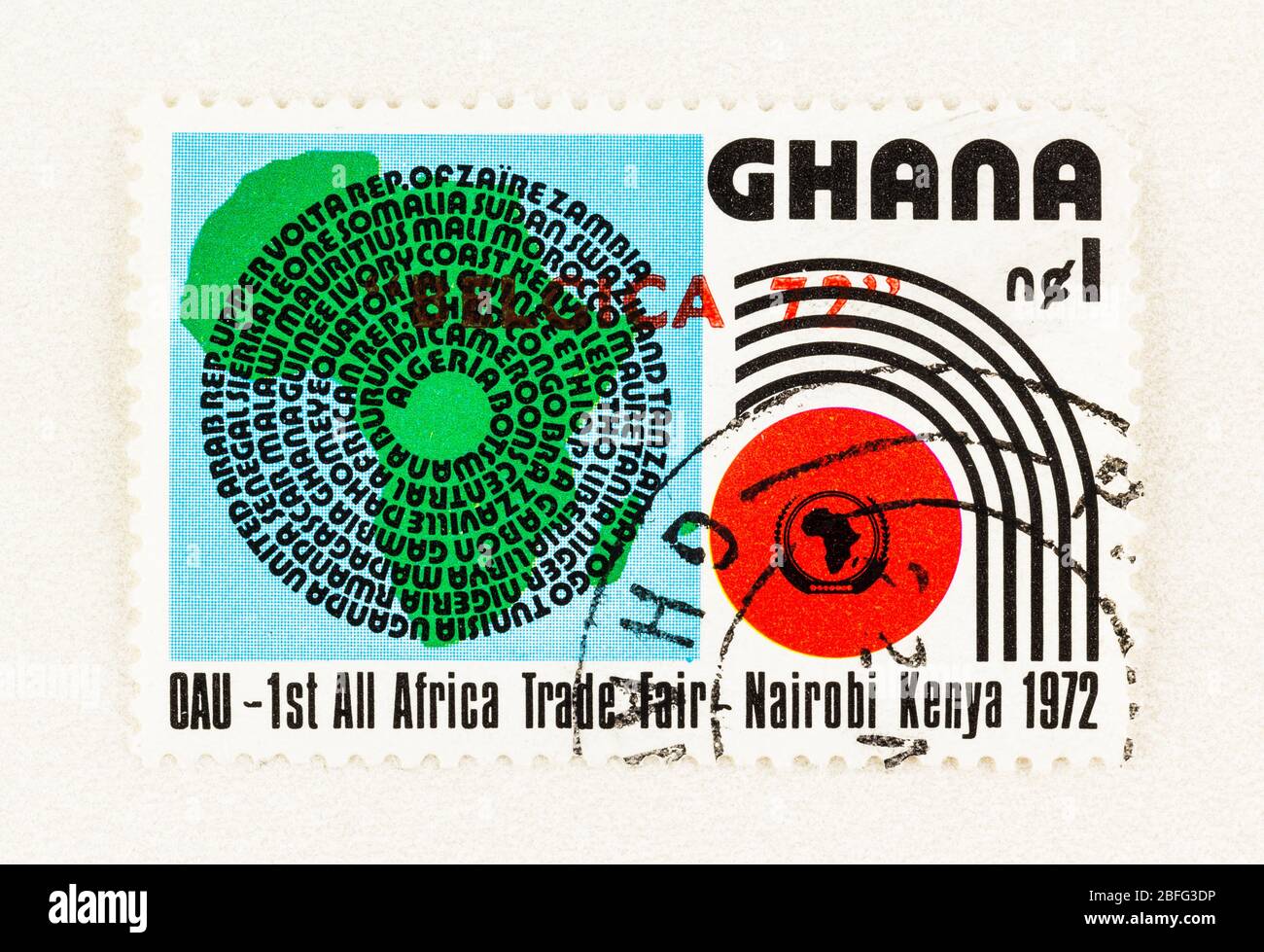 Ghana postage stamp africa hi-res stock photography and images - Alamy