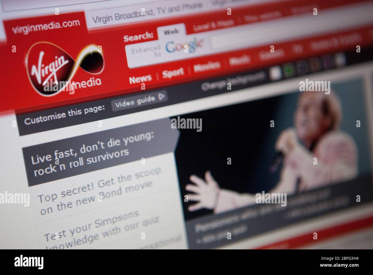 Virgin media internet hi-res stock photography and images - Alamy