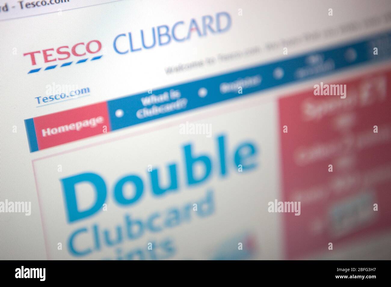 Illustrative image of the Tesco website Stock Photo - Alamy