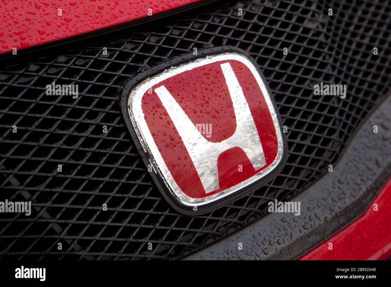 Pictured: A Honda Motor Car emblem Stock Photo - Alamy