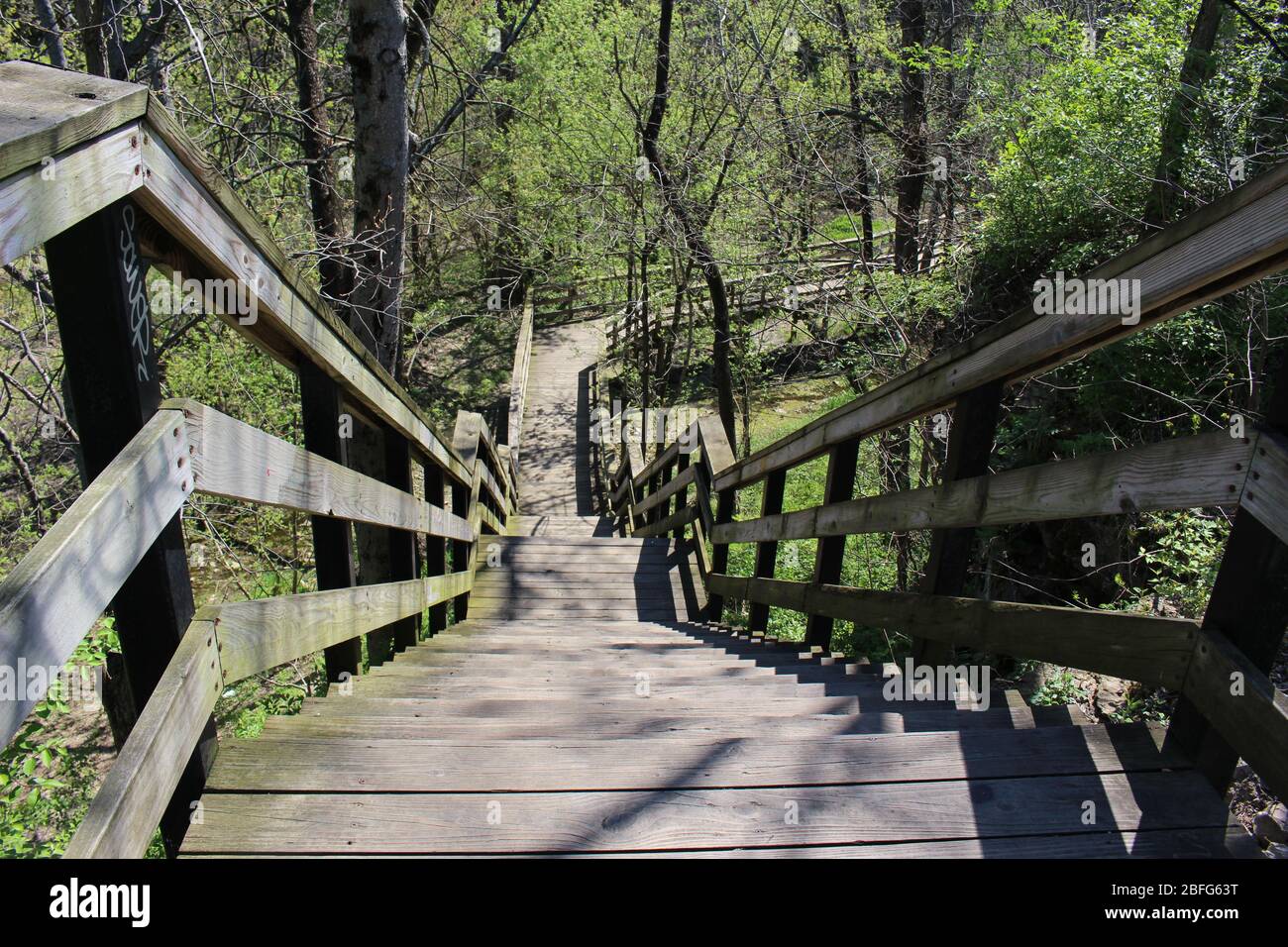 Place to visit in Columbus Ohio water fall,green trees and green ...