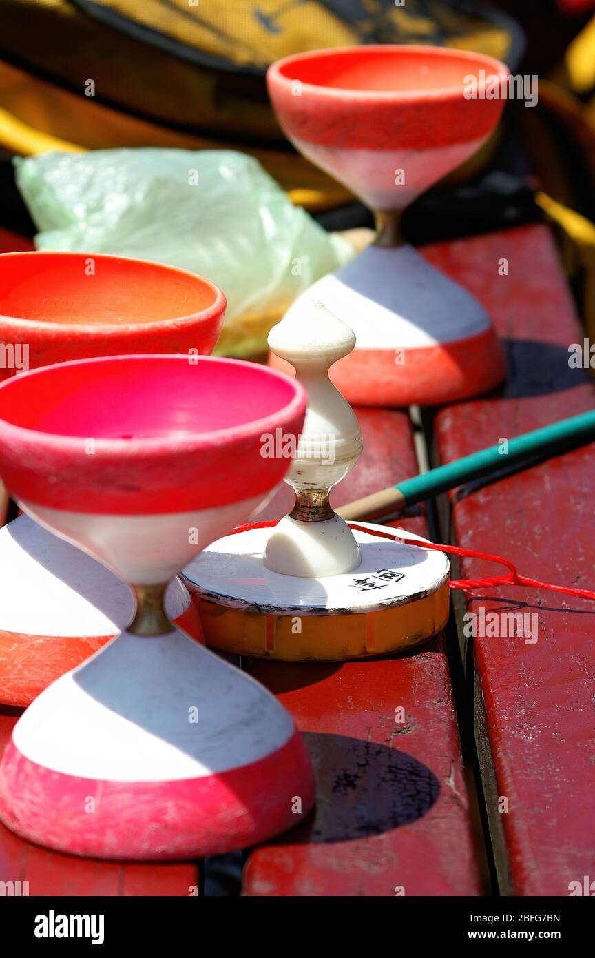 Taipei, APR 30, 2005 - Child peformance of the Super Diabolo ...