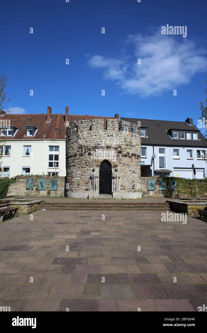 Dorsten city sights monuments north Germany travel background high ...