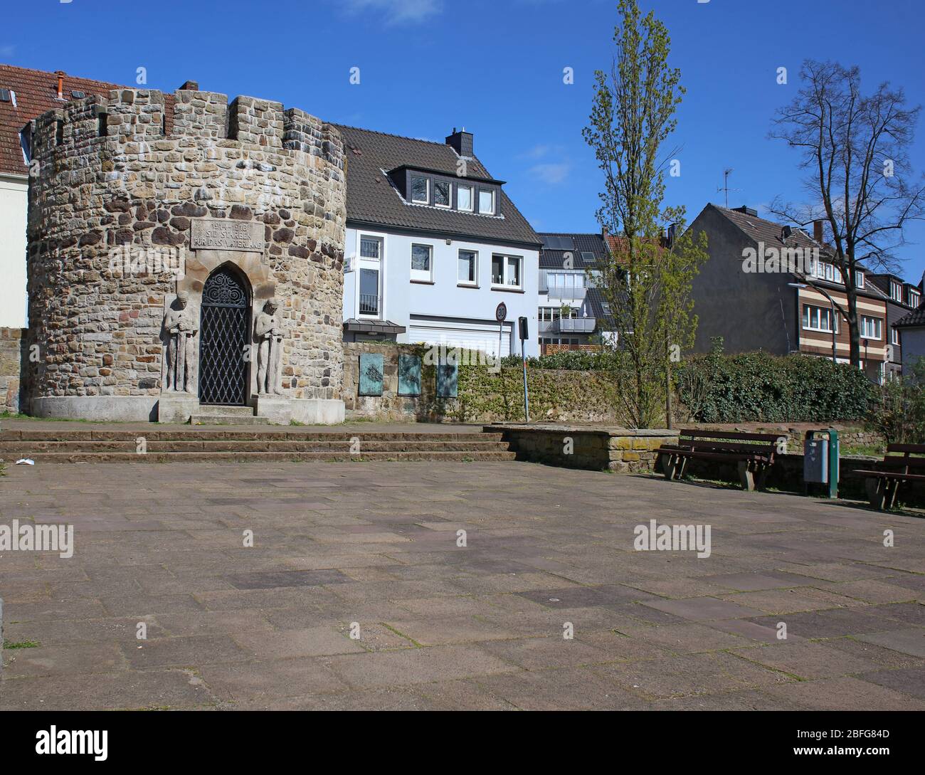 Dorsten city sights monuments north Germany travel background high ...