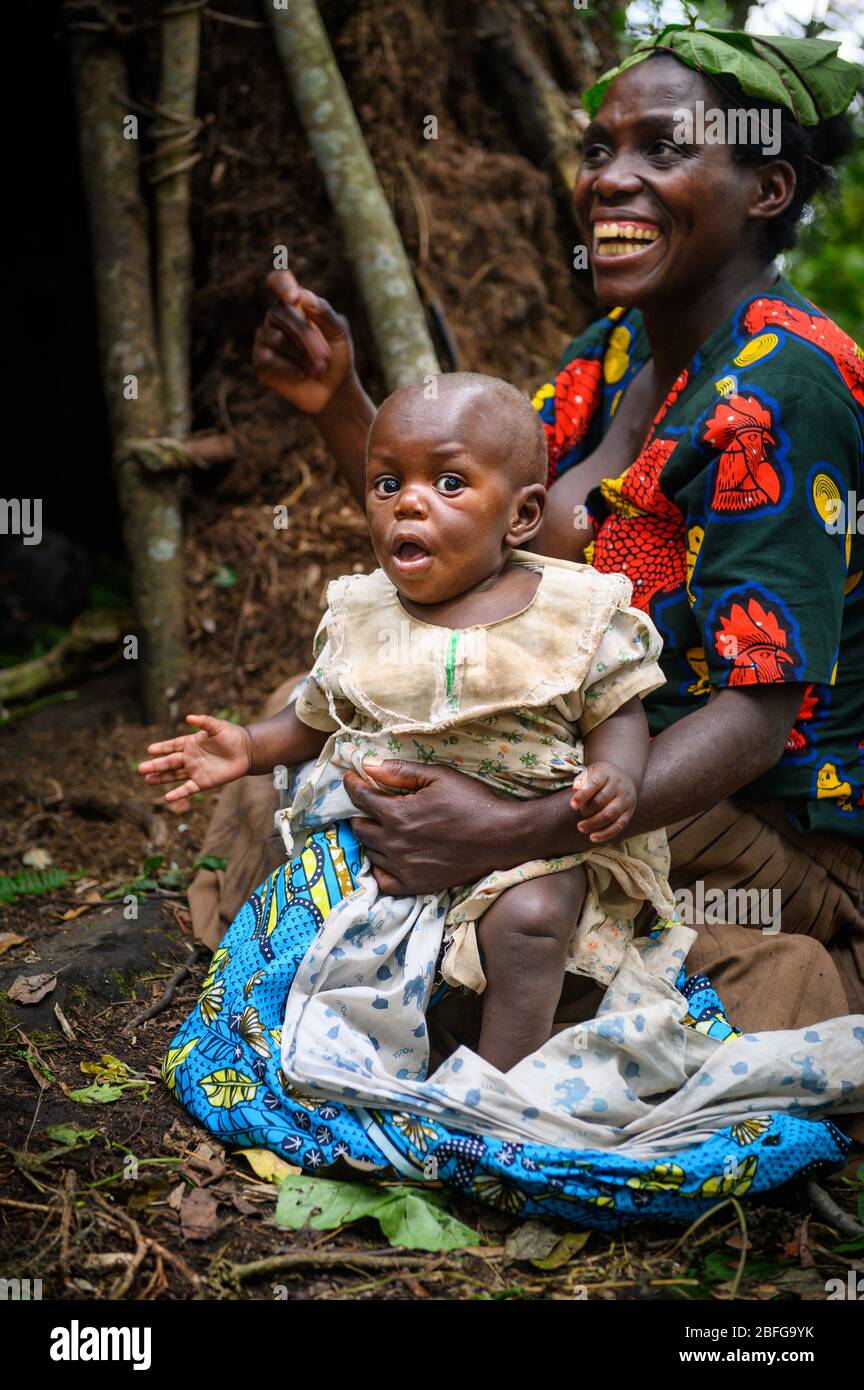 The Pygmies in Uganda Stock Photo - Alamy