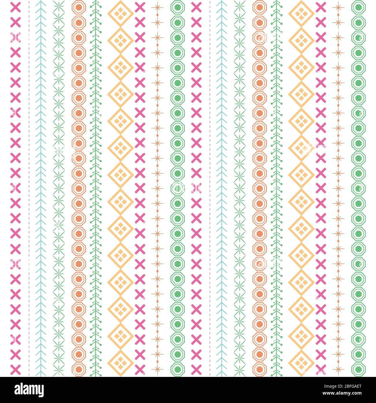 Modern embroidered design pattern for living room decor Stock Vector ...
