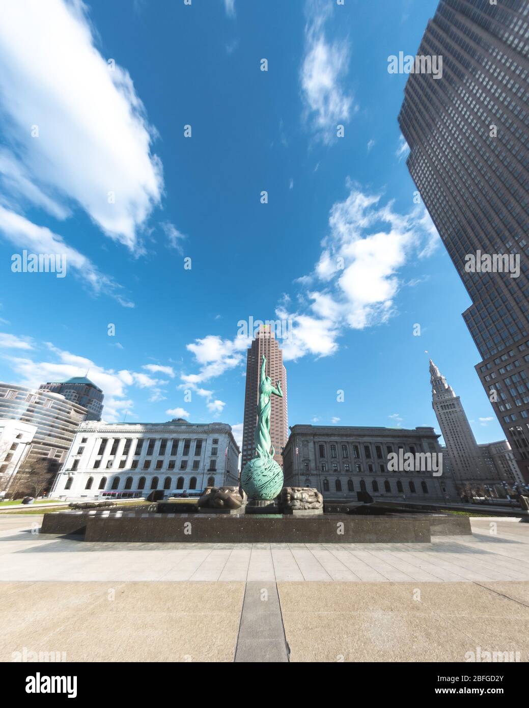 Statue of Eternal Life in Cleveland Ohio Stock Photo - Alamy