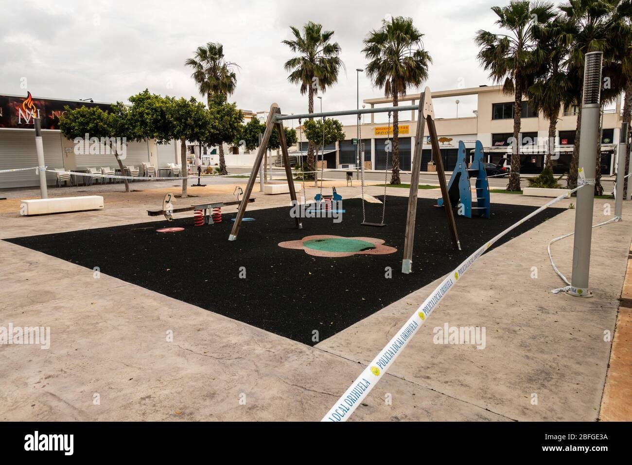 Empty playground structure hi-res stock photography and images - Alamy
