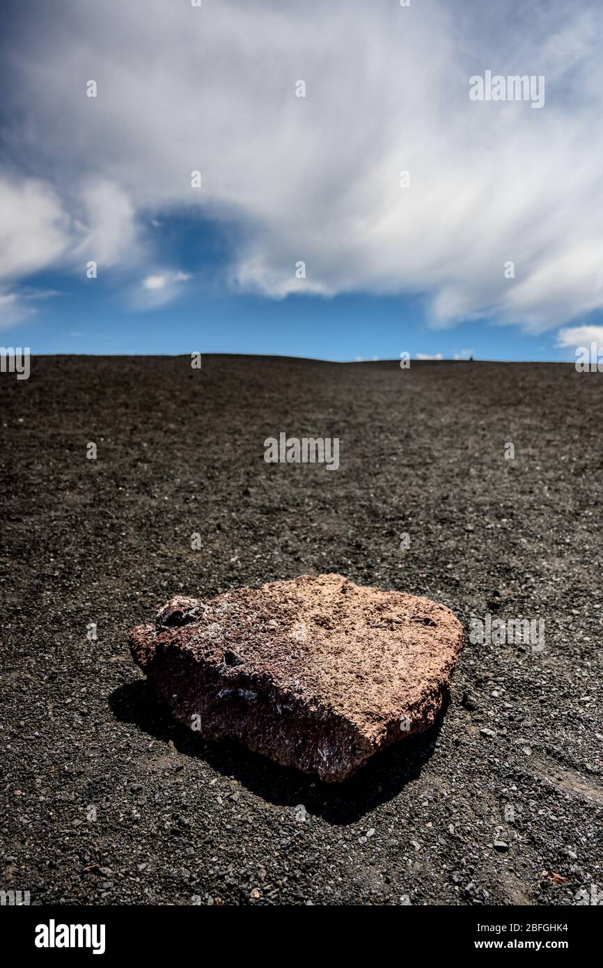 Volcanic mountain single white hi-res stock photography and images - Alamy