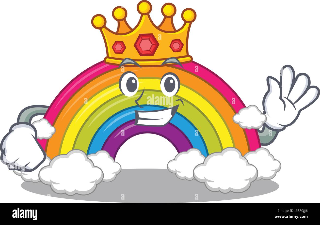 A Wise King of rainbow mascot design style Stock Vector Image & Art - Alamy