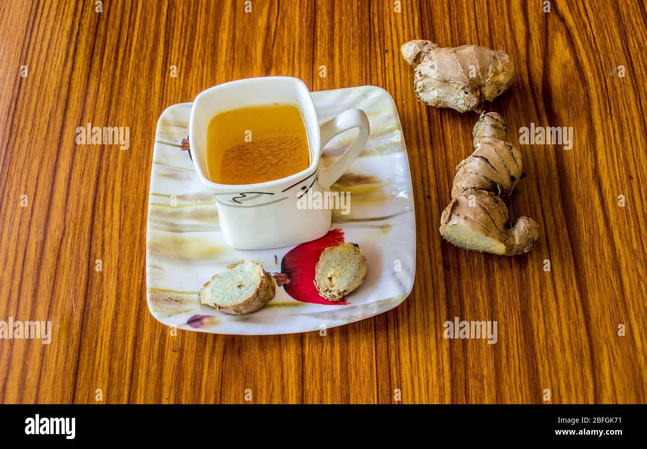Ginger Tea Adrak Chai Spiced Indian Tea. Adrak wali Chai (Indian Ginger ...