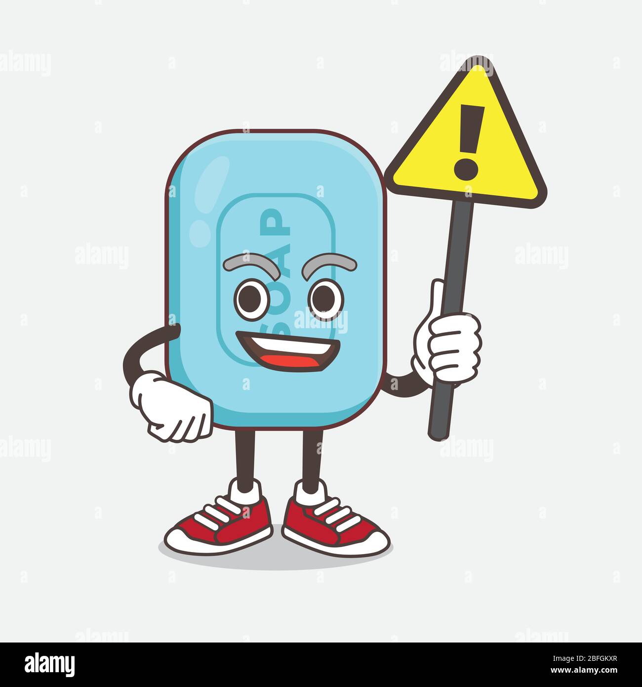 Illustration of Blue Soap Mascot Character Vector Stock Vector Image ...