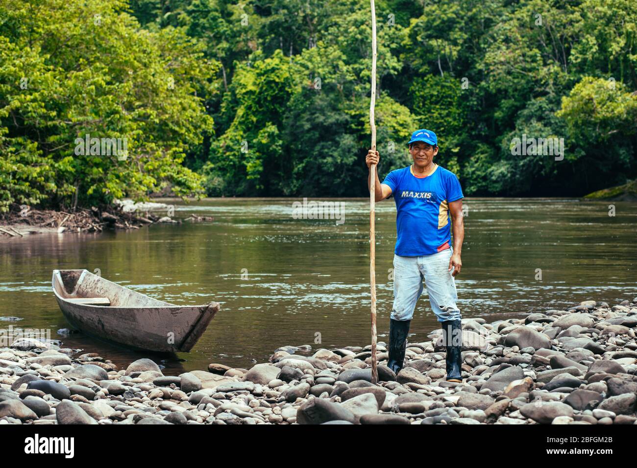 Shuar Indigenous Community in the Amazon, Ecuador Stock Photo - Alamy