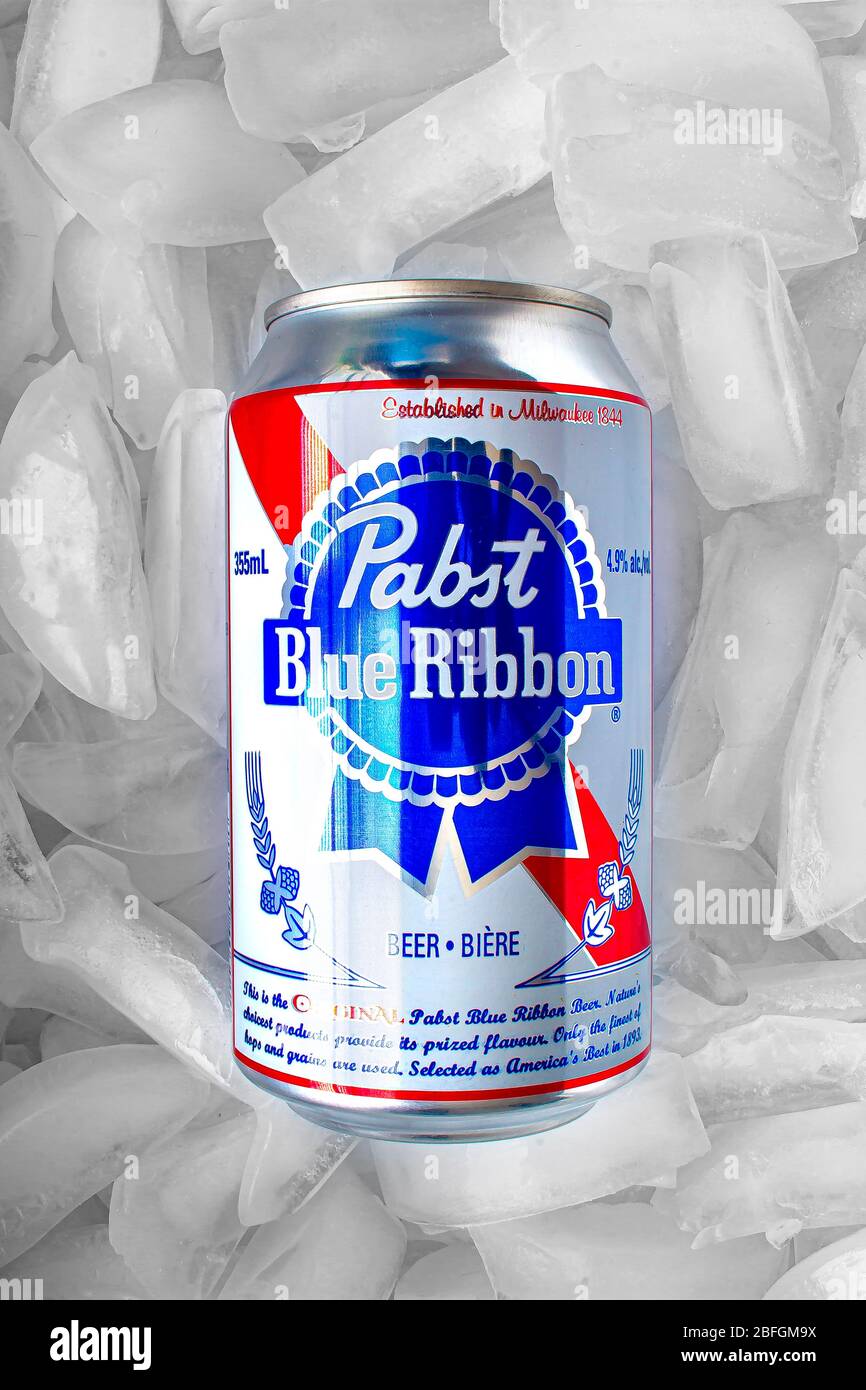 Pabst Blue Ribbon Can Label